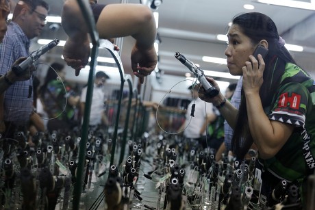 Filipino Vendor Sells Pistols 2016 Defense Editorial Stock Photo ...