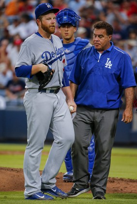 Los Angeles Dodgers Starting Pitcher Brett Editorial Stock Photo ...