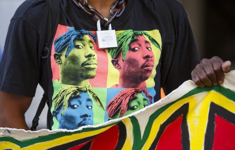 Protester Wearing Tshirt Displaying Arty Images Editorial Stock Photo ...