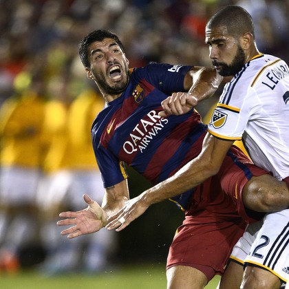 Fc Barcelona Luis Suarez L Fights Editorial Stock Photo - Stock Image ...