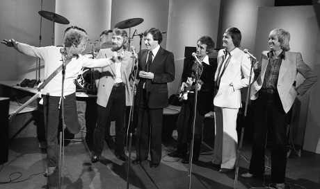 Tv Host Russell Harty Chats Band Editorial Stock Photo - Stock Image ...