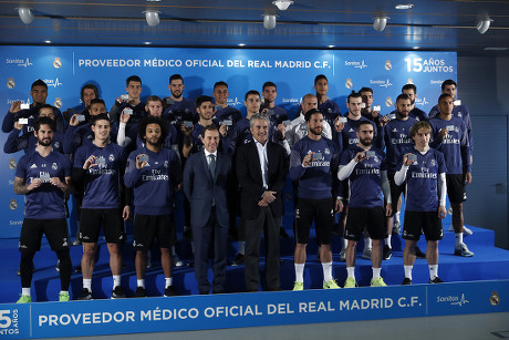 Real Madrid Players Pose During Promotional Editorial Stock Photo ...