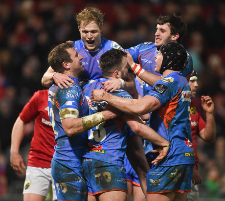 Scarlets Players Left Steffan Evans Luke Editorial Stock Photo - Stock ...