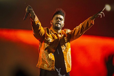 Canadian Singer Weeknd Performs During His Editorial Stock Photo ...