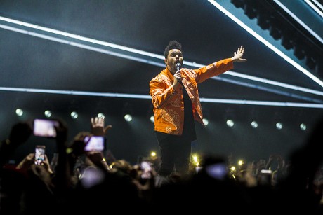 Canadian Singer Weeknd Performs During His Editorial Stock Photo ...