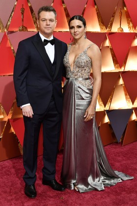 49 Oscar oscars wife partner of matt damon barroso Stock Pictures ...