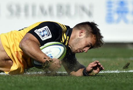 Wes Goosen Hurricanes Scores Try During Editorial Stock Photo - Stock ...