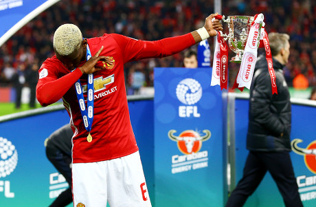 Paul Pogba Manchester United Dabs Trophy Editorial Stock Photo - Stock ...