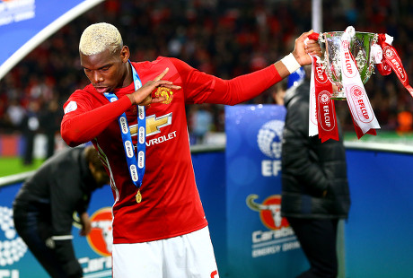 Paul Pogba Manchester United Dabs Trophy Editorial Stock Photo - Stock ...