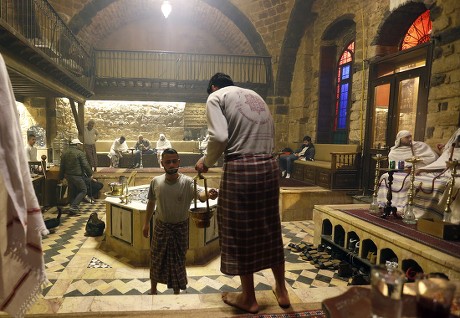 Syrian Men Visit Almalik Alzahir Hammam Editorial Stock Photo - Stock ...