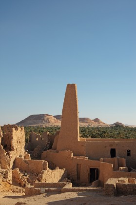 Ruins Temple Oracle Amun 6c Bc Editorial Stock Photo - Stock Image ...