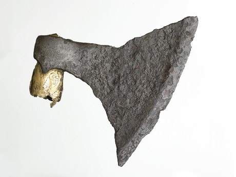 Triangular Iron Axe Blade Part Group Editorial Stock Photo - Stock ...