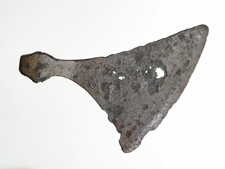 Triangular Iron Axe Blade Part Group Editorial Stock Photo - Stock ...