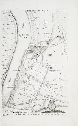 Plan Roman London He Imagined By Editorial Stock Photo - Stock Image ...