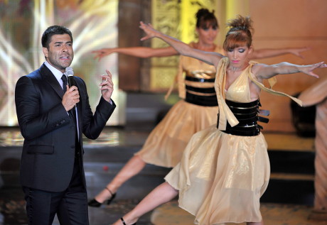 Lebanese Singer Wael Kfoury Performs During Editorial Stock Photo ...