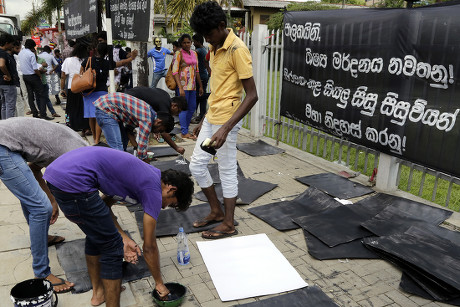 University Students Prepare Placards Warning Authorities Editorial ...