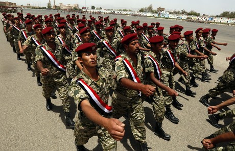 Yemeni Army Soldiers March During Military Editorial Stock Photo ...