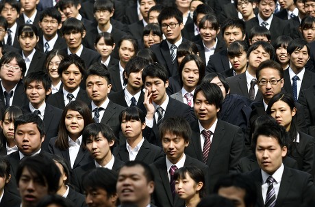 Japanese College Students Attend Job Hunting Editorial Stock Photo ...