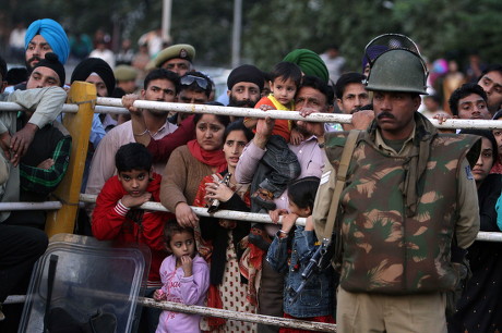 Indian Paramilitary Solider Stands Guard People Editorial Stock Photo ...