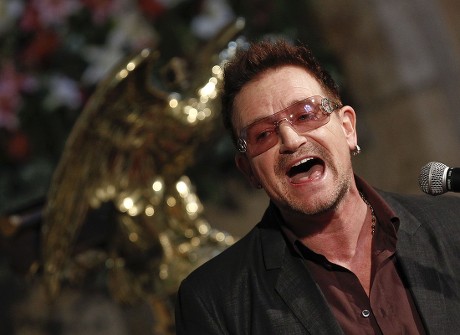 Irish Singer Bono Sings During Launch Editorial Stock Photo - Stock ...