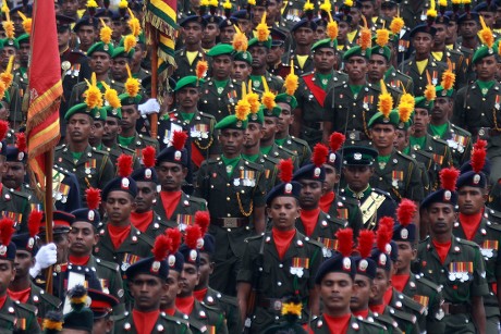 Sri Lankan Army Units On Parade Editorial Stock Photo - Stock Image ...