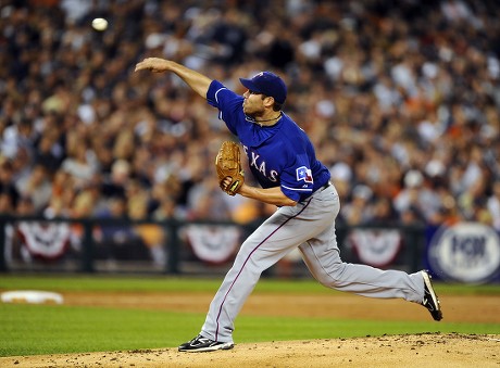 Texas Rangers Pitcher Colby Lewis Releases Editorial Stock Photo ...
