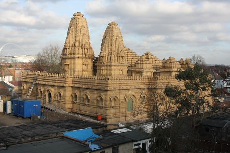 Shree Sanatan Hindu Mandir Temple Under Editorial Stock Photo - Stock ...