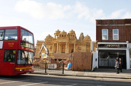 Shree Sanatan Hindu Mandir Temple Under Editorial Stock Photo - Stock ...