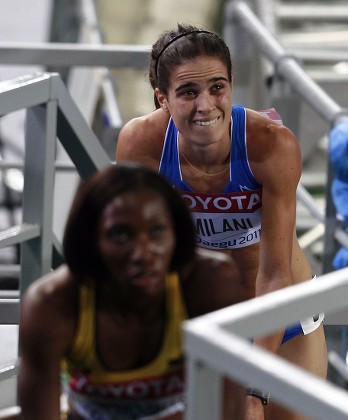 Italian Runner Marta Milani Looks Scoreboard Editorial Stock Photo ...