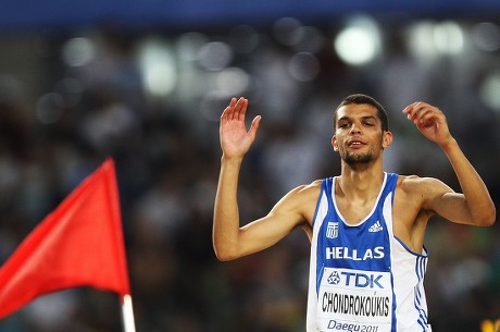 Dimitrios Chondrokoukis Greece Reacts After He Editorial Stock Photo ...