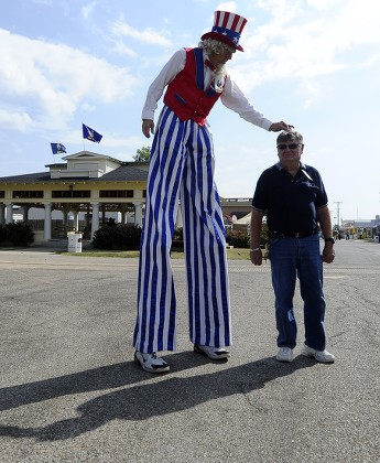 Man On Stilts Dressed Uncle Sam Editorial Stock Photo - Stock Image ...