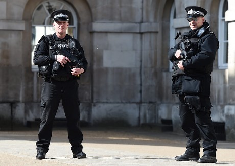 Armed British Police Central London Britain Editorial Stock Photo ...