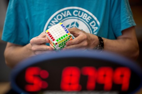 Player Competes During Rubiks Cube European Editorial Stock Photo ...