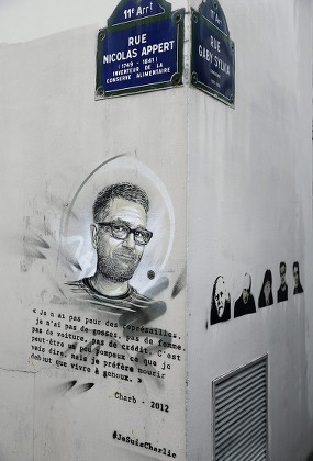 Portrait Late French Cartoonist Charlie Hebdo Editorial Stock Photo ...