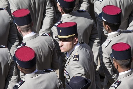 French Soldier Looks Back During National Editorial Stock Photo - Stock ...