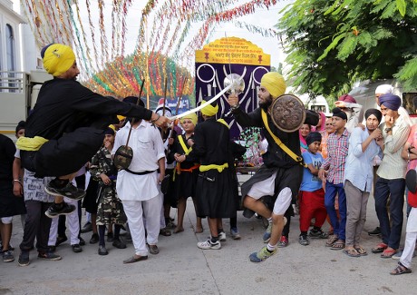 Sikh Men Perform Mock Fight They Editorial Stock Photo - Stock Image ...