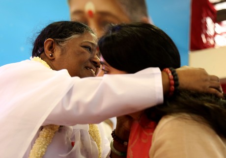 Indian Female Guru Sri Mata Amritanandamayi Editorial Stock Photo ...