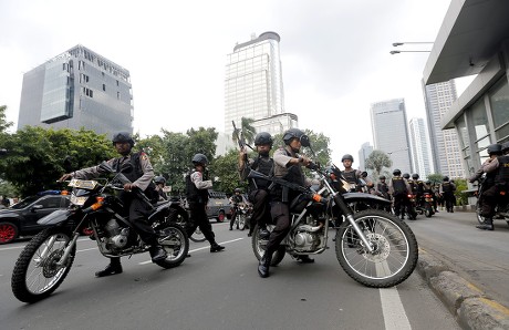 Member Indonesian Security Forces Stands Guard Editorial Stock Photo ...