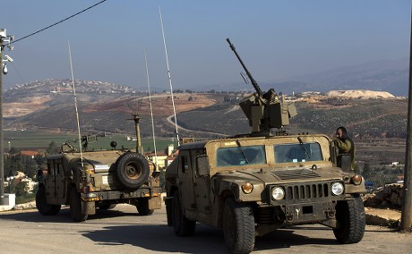 Israeli Soldiers Guard Near Lebanese Village Editorial Stock Photo ...