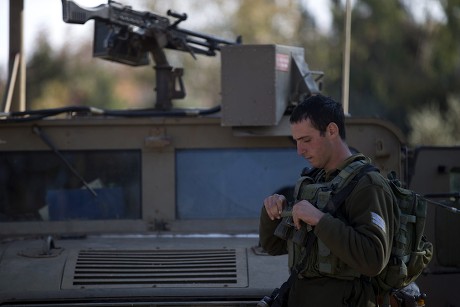 Israeli Soldiers Guard Near Lebanese Village Editorial Stock Photo ...