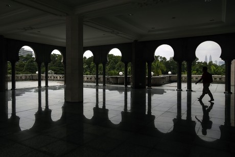 General View Shows Silhouette Man Walking Editorial Stock Photo - Stock ...