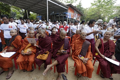 Buddhist Monks Nationalists Attend Protest Against Editorial Stock ...