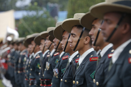 Honour Guard Nepalese Army Stands Attentioin Editorial Stock Photo ...