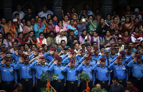 Nepalese High Rank Police Officers Along Editorial Stock Photo - Stock ...