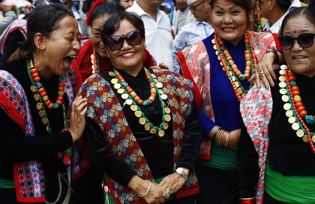 Group Nepalese Indigenous Women Wearing Traditional Editorial Stock ...