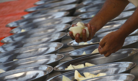 Man Serves Food Iftar Time Breaking Editorial Stock Photo - Stock Image ...