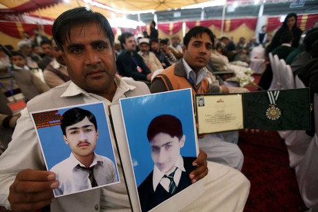 Relatives Hold Portraits Victims Army Public Editorial Stock Photo ...