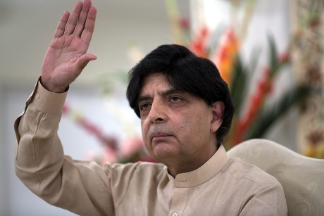 Chaudhry Nisar Ali Khan Pakistans Interior Editorial Stock Photo ...