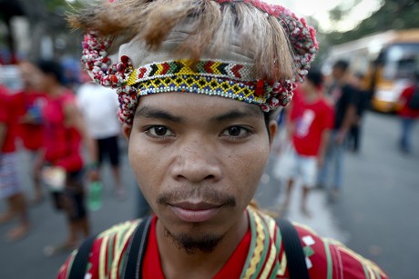 Indigenous Lumad Man Gets Position Before Editorial Stock Photo - Stock ...
