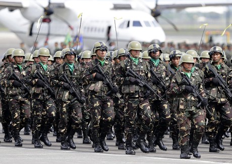 Filipino Commando Soldiers Parade During Armed Editorial Stock Photo ...